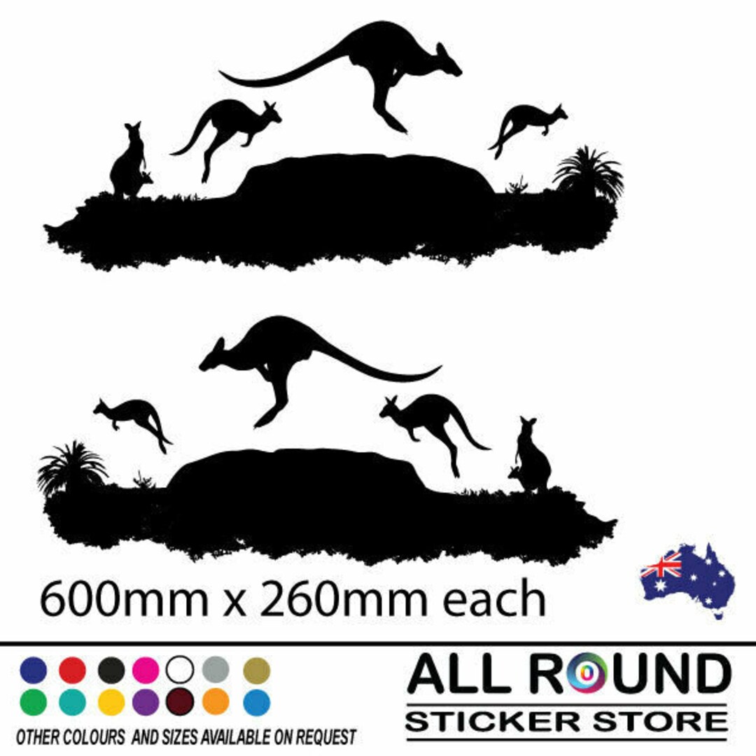 Large Kangaroo Sticker Decal for Motorhome 4x4 Trailer - Etsy