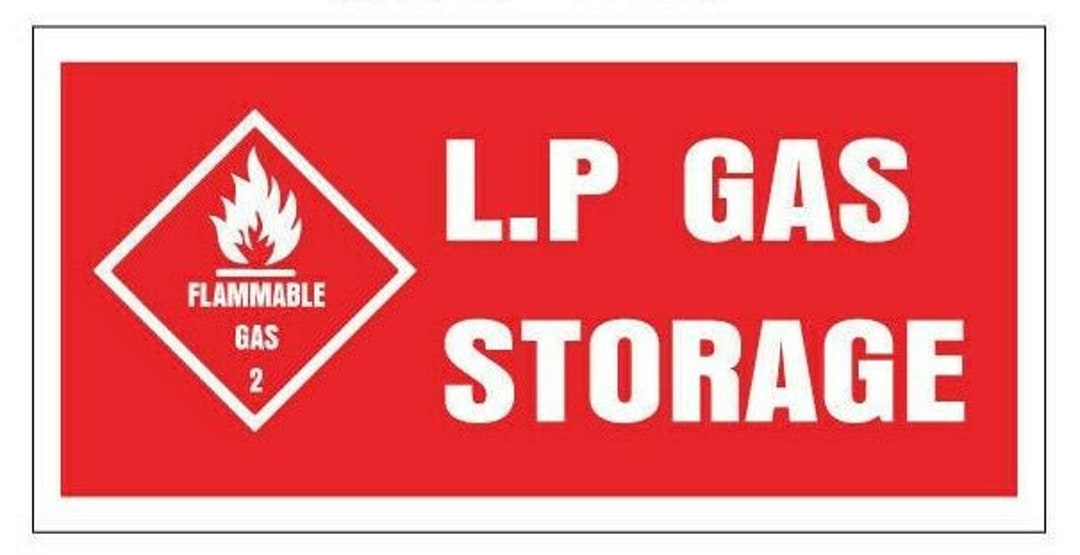 Lpg Gas Storage Sticker Decal 200mm X 100mm - Etsy Australia