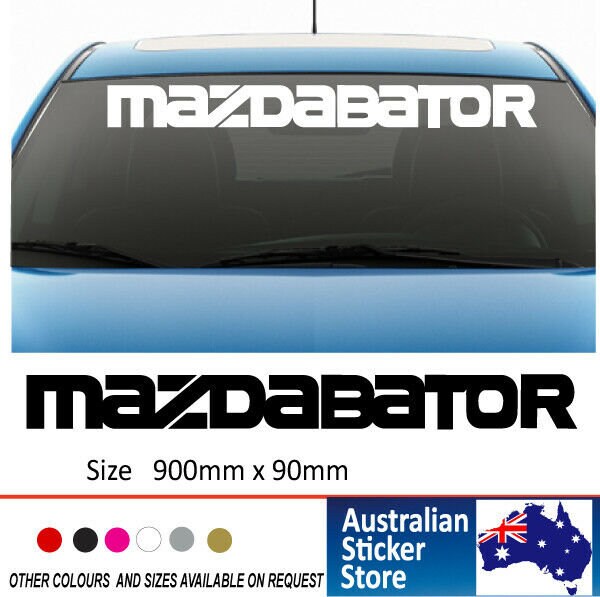 Funny mazda car sticker decal mazdabator | Etsy