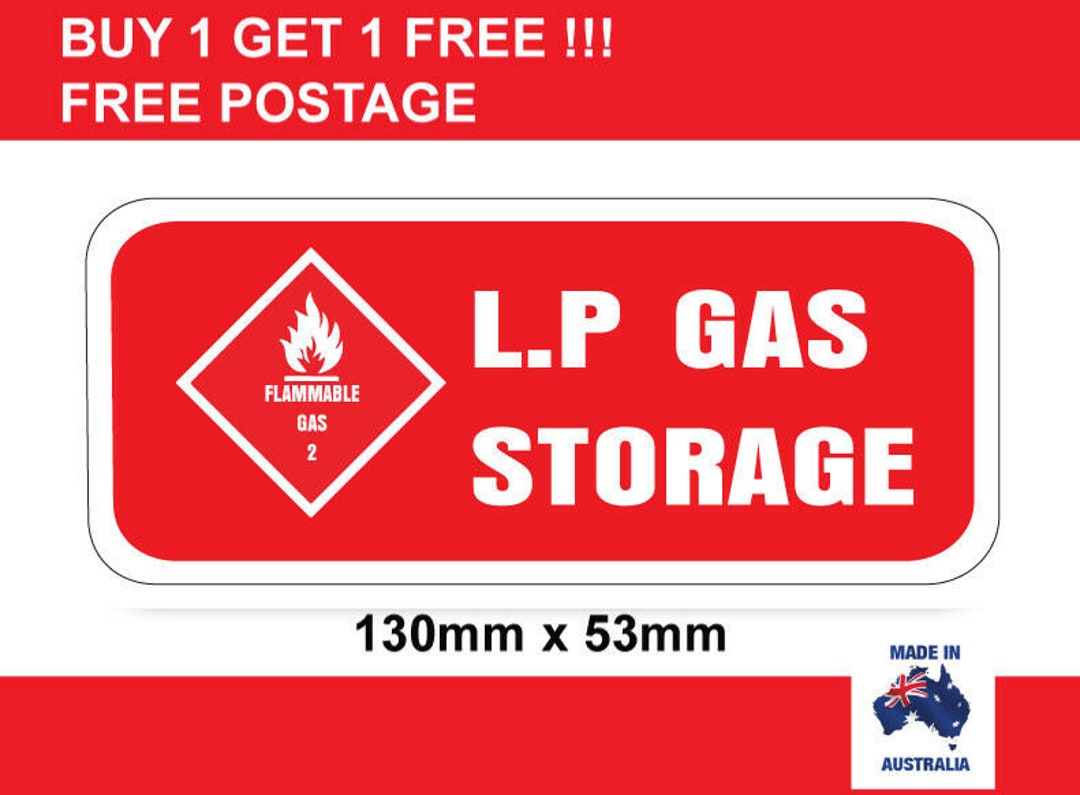 Lpg Gas Storage Sticker Decal - Etsy