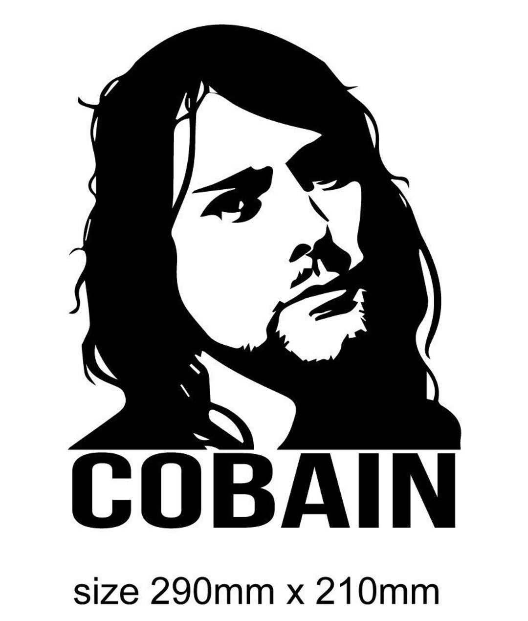Kurt Cobain Sticker - Etsy