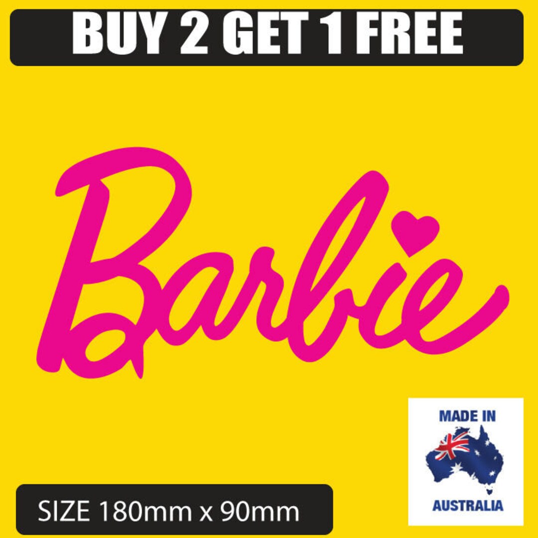Barbie Sticker Car Decal 180mm Wide - Etsy