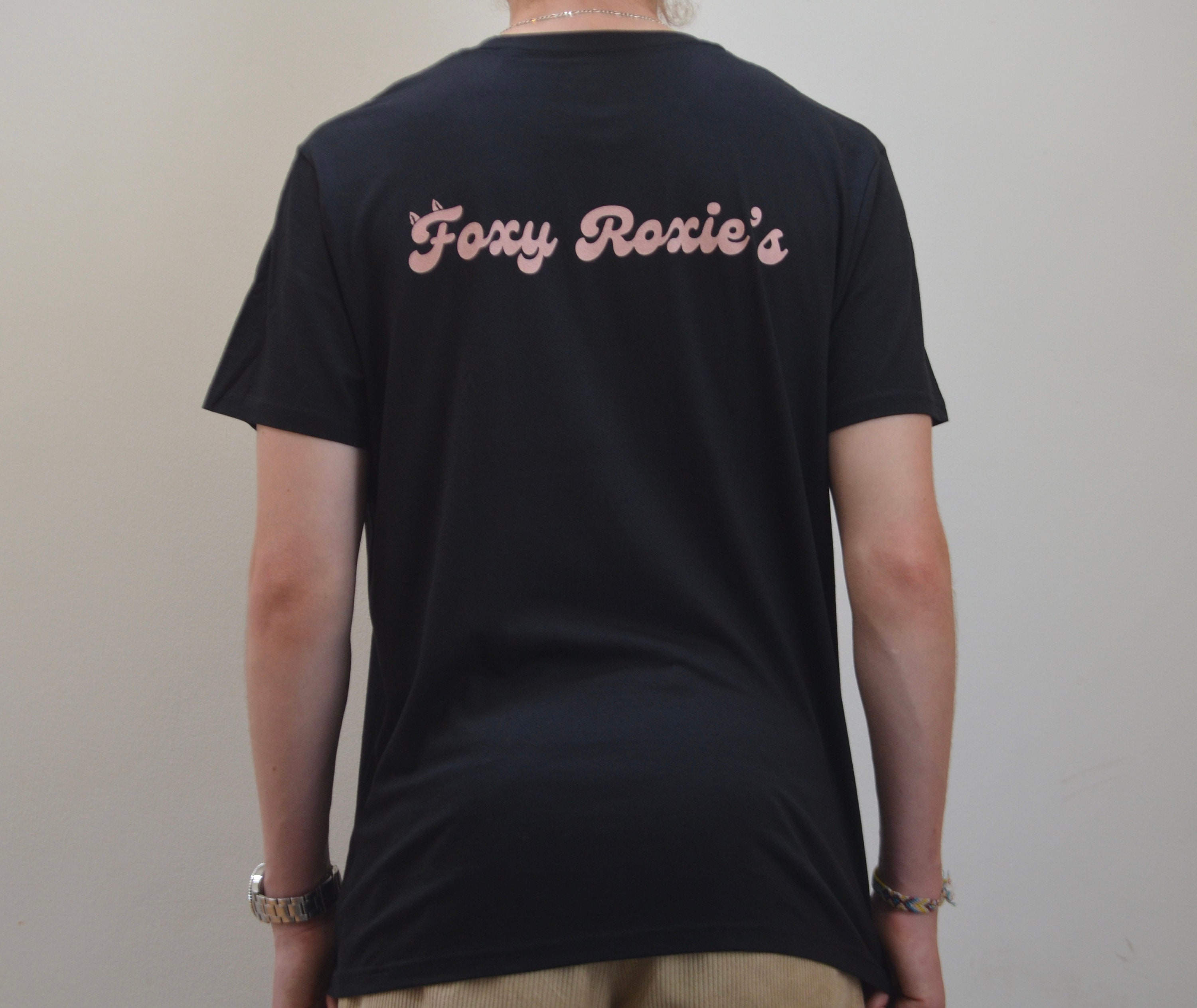 Foxy Roxie Original Tee Black - Etsy UK