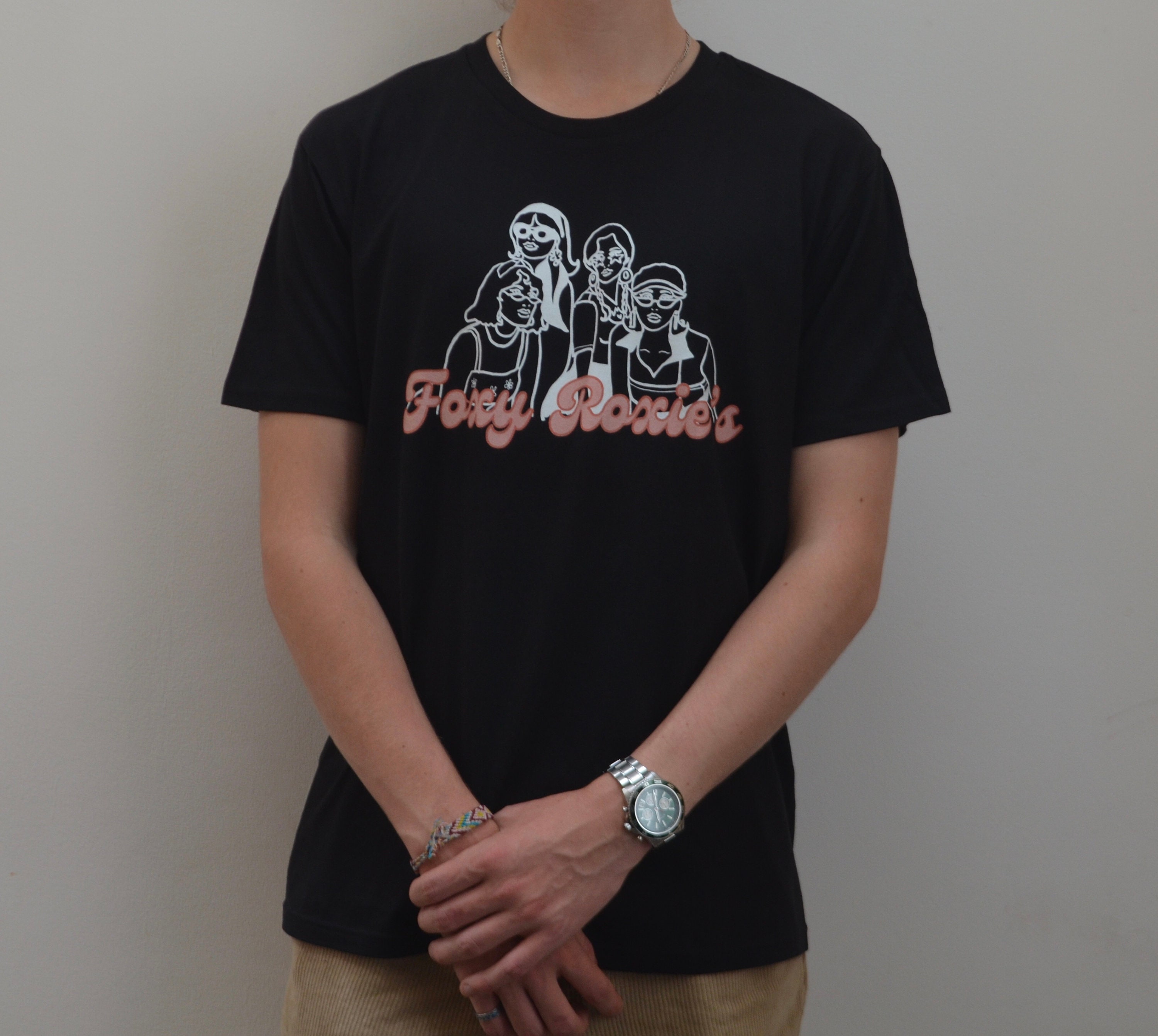 Foxy Roxie Original Tee Black - Etsy UK