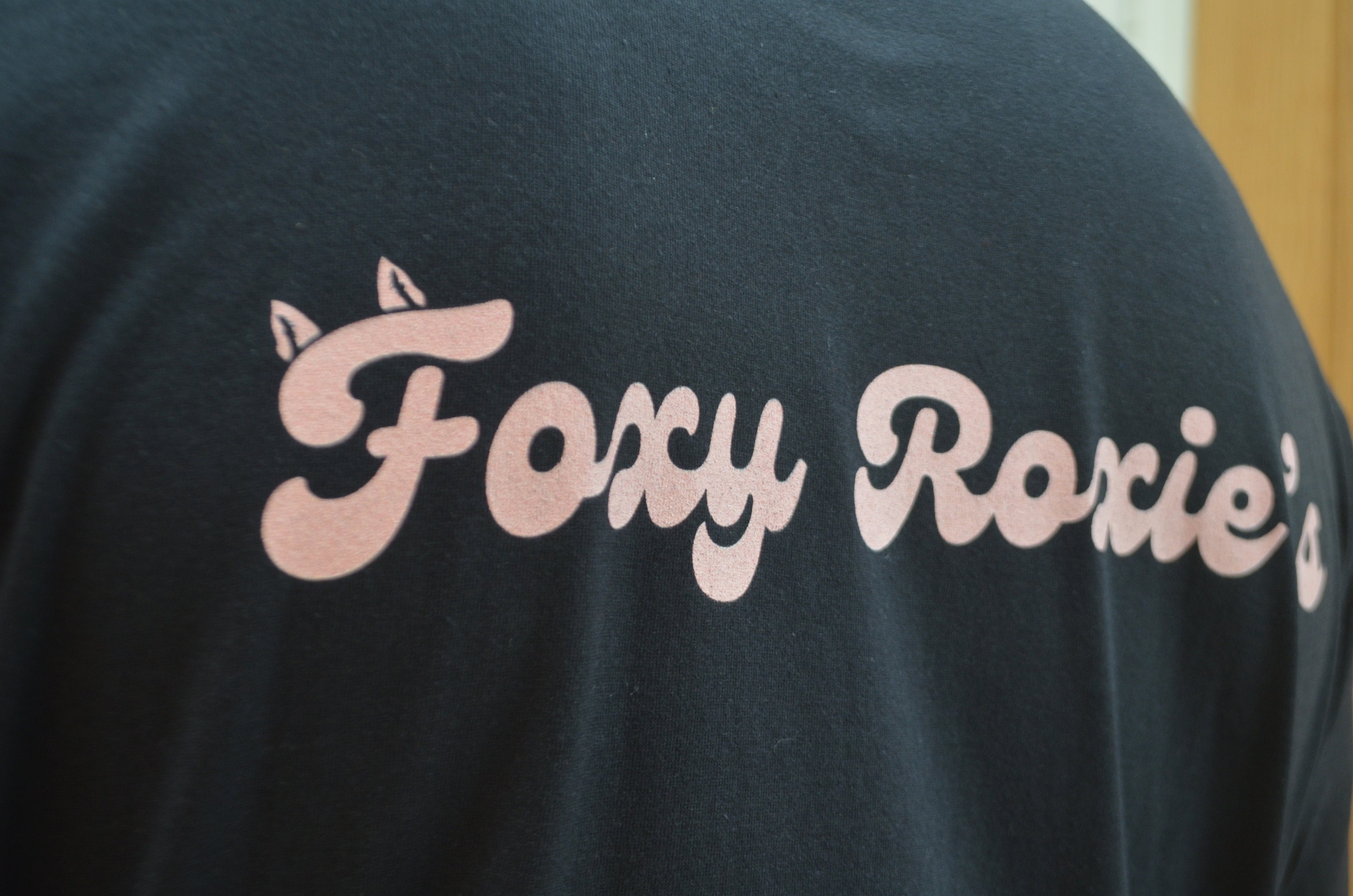 Foxy Roxie Original Tee Black - Etsy UK