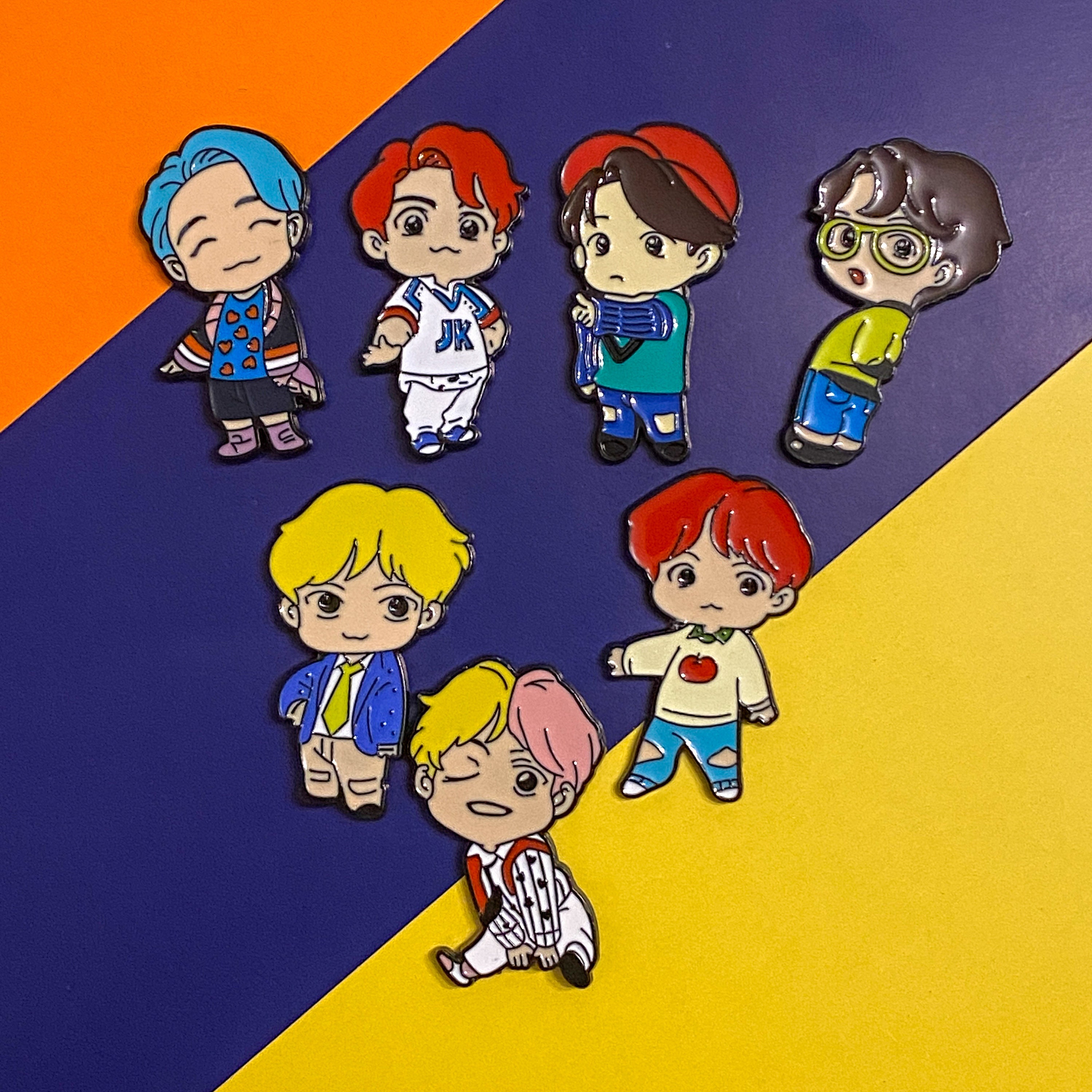 BTS Bangtan Boys Enamel Pin Badge Kpop Accessory Korean Pop - Etsy