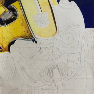 Bumblebee Transformers Drawing Color Pencil Illustration Realistic ...