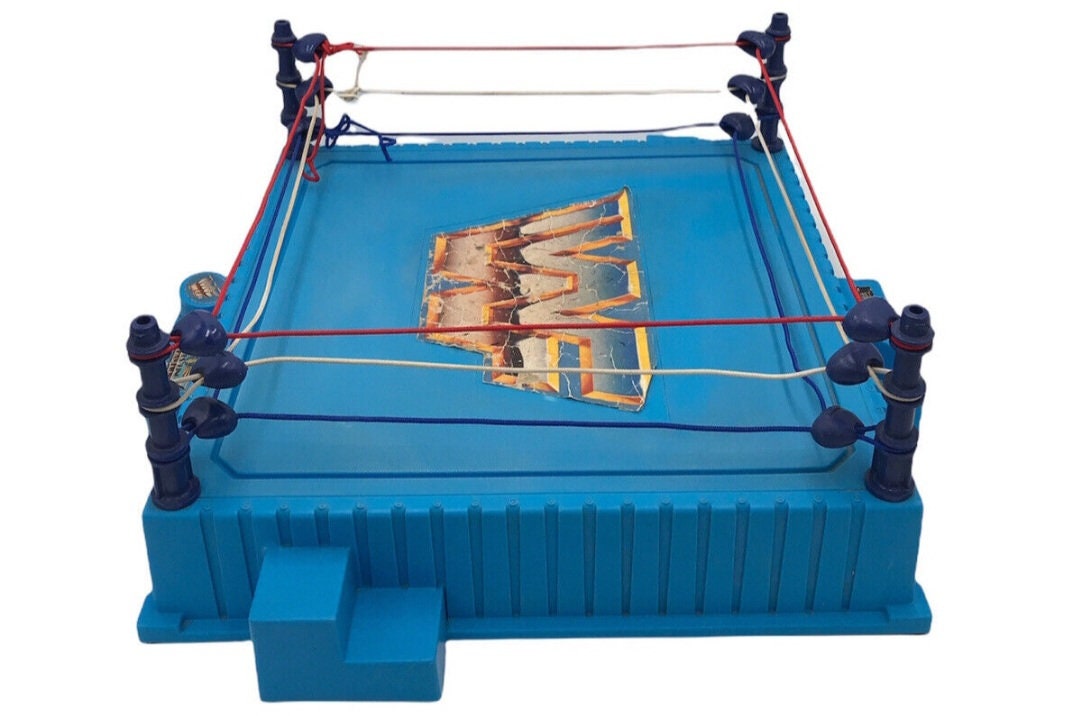 Vintage WWF Wrestling Ring and 3 WWF Wrestlers - Etsy