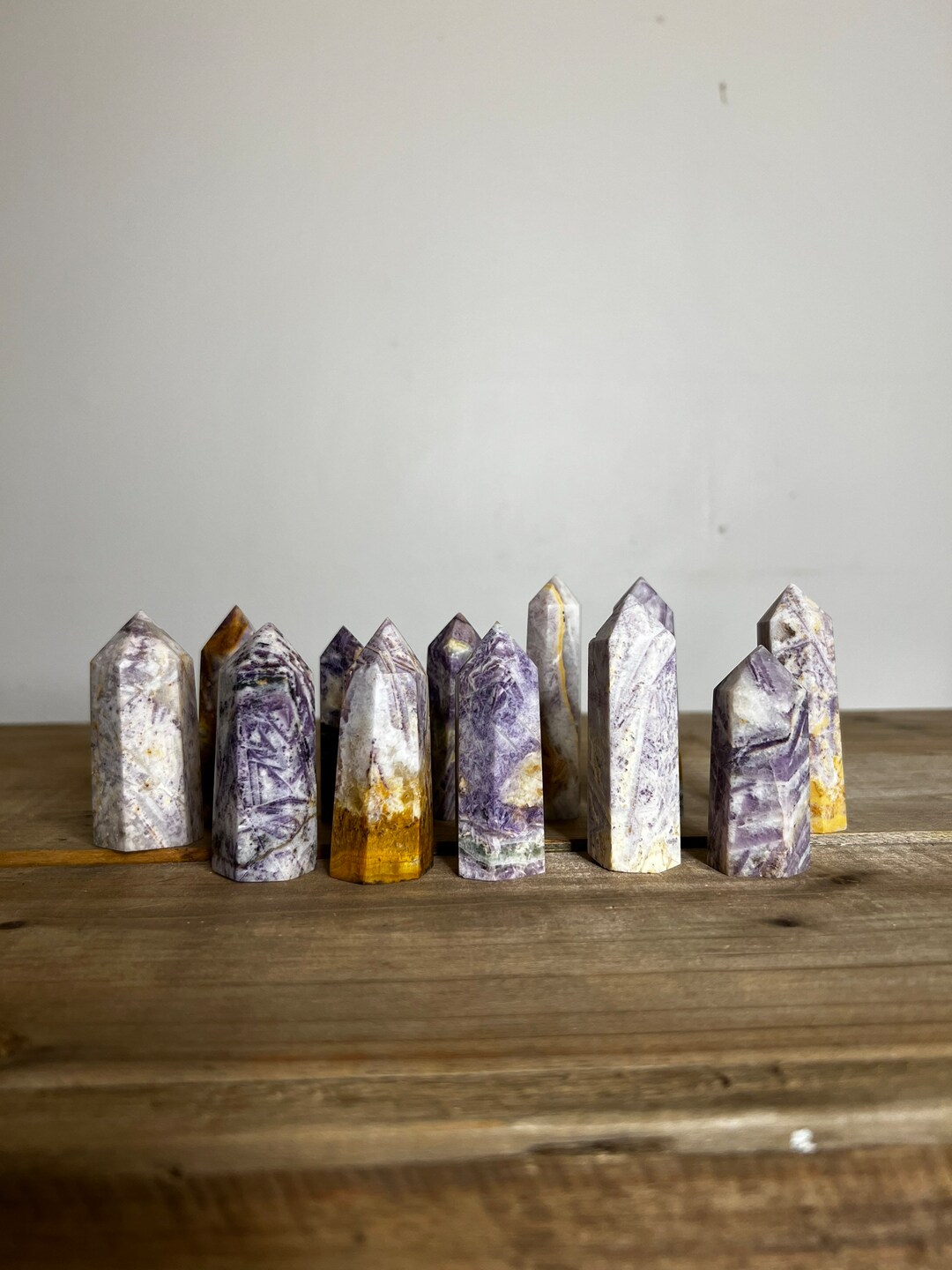Sagenitic Fluorite Towers | Crystal Tower | Purple Fluorite Tower ...