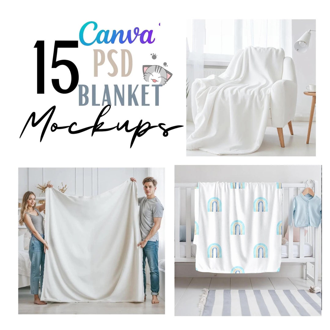 15 Blanket Mockup Psd Velveteen Blanket Baby Mockup Smart Object ...