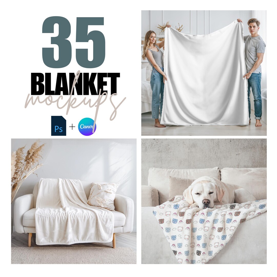 35 Blanket Mockup Psd Velveteen Blanket Baby Mockup Smart Object ...
