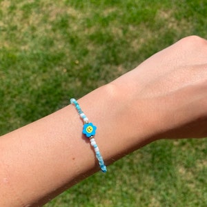 Inside Out Movie Inspired Beaded Bracelets, Smiley Emotions Jewelry ...