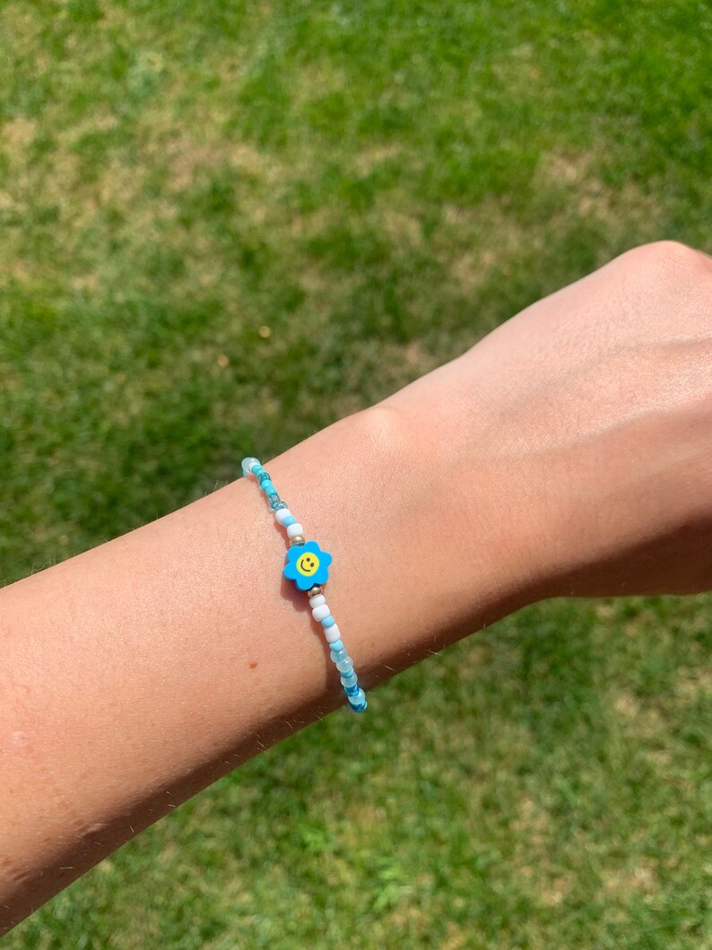 Inside Out Movie Inspired Beaded Bracelets, Smiley Emotions Jewelry ...