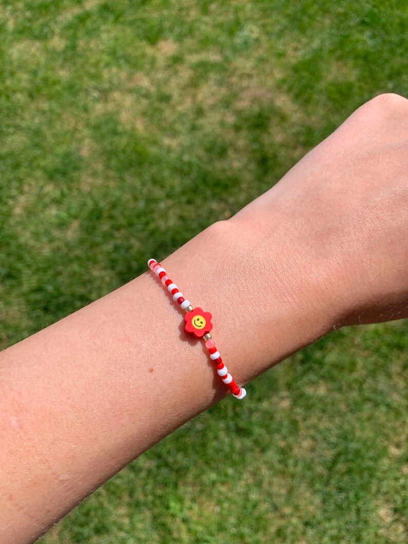 Inside Out Movie Inspired Beaded Bracelets, Smiley Emotions Jewelry ...