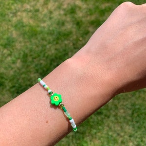 Inside Out Movie Inspired Beaded Bracelets, Smiley Emotions Jewelry ...