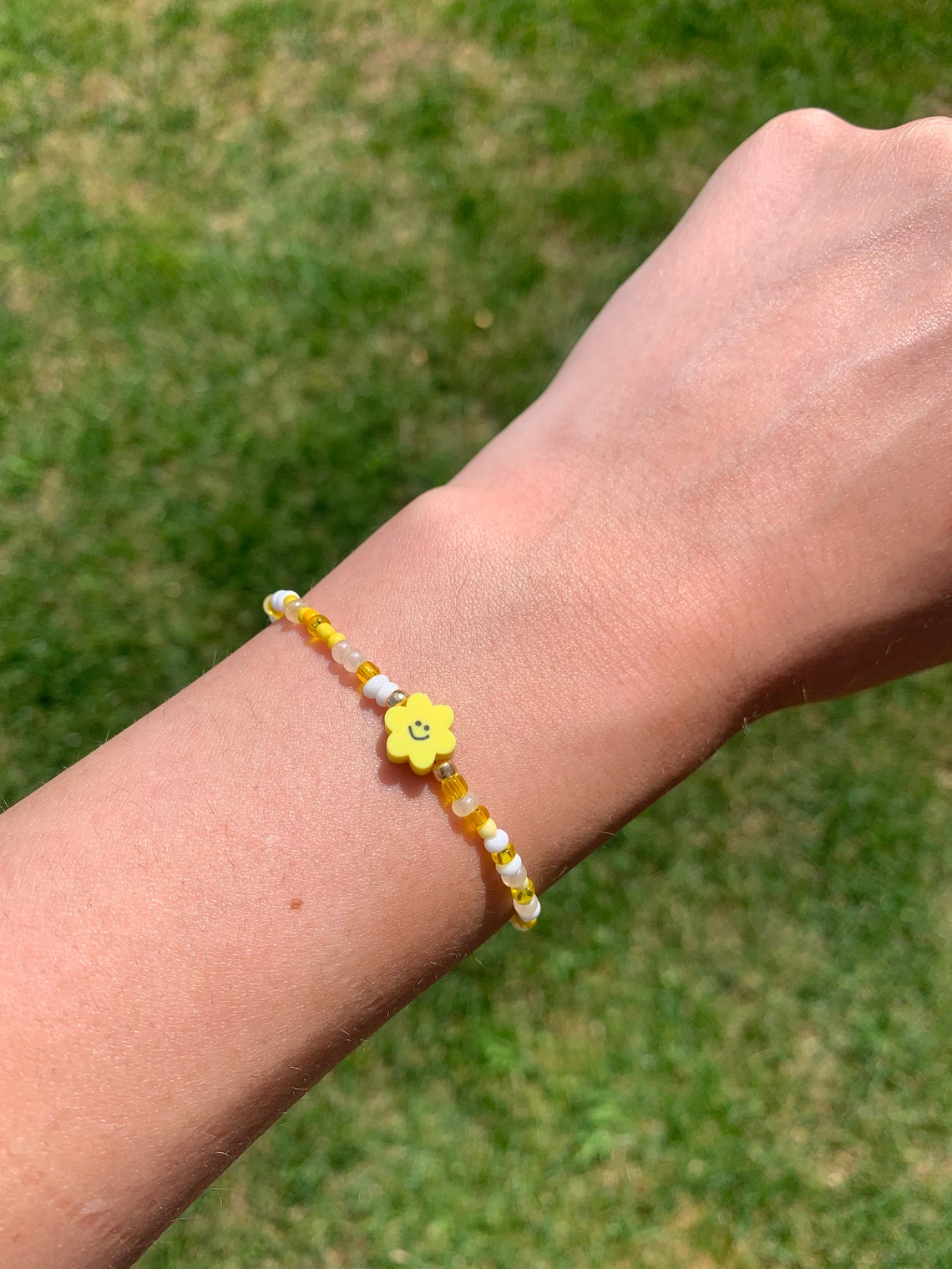 Inside Out Movie Inspired Beaded Bracelets, Smiley Emotions Jewelry ...