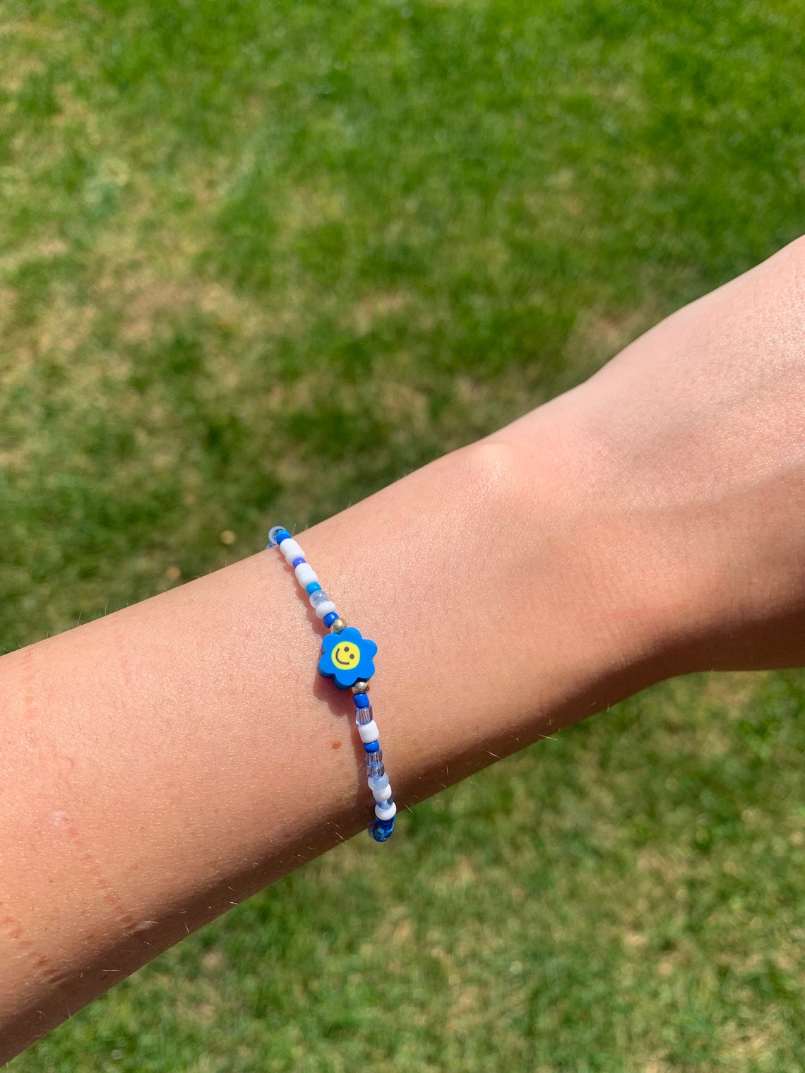 Inside Out Movie Inspired Beaded Bracelets, Smiley Emotions Jewelry ...