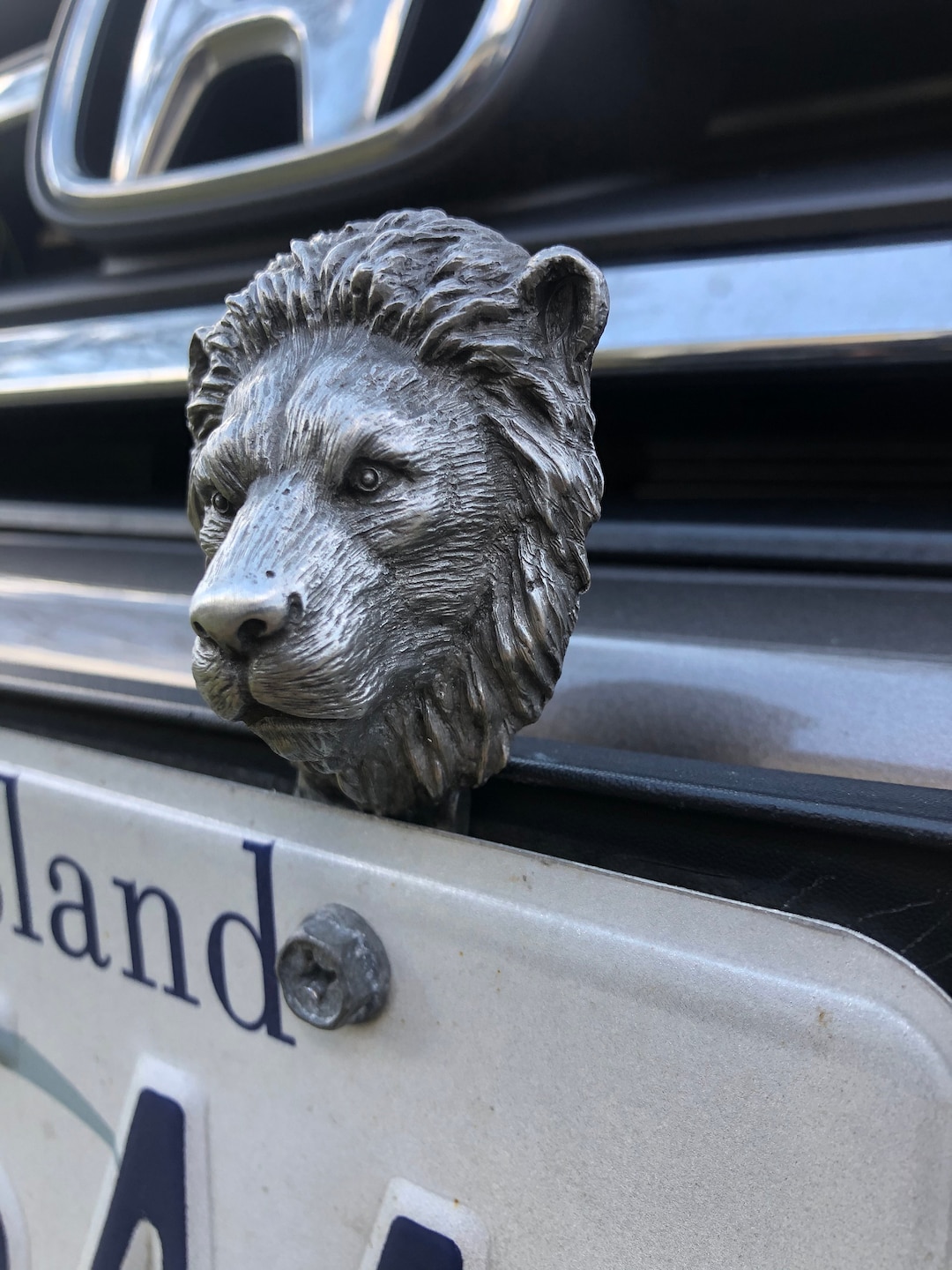 Lion License Plate Topper - Etsy