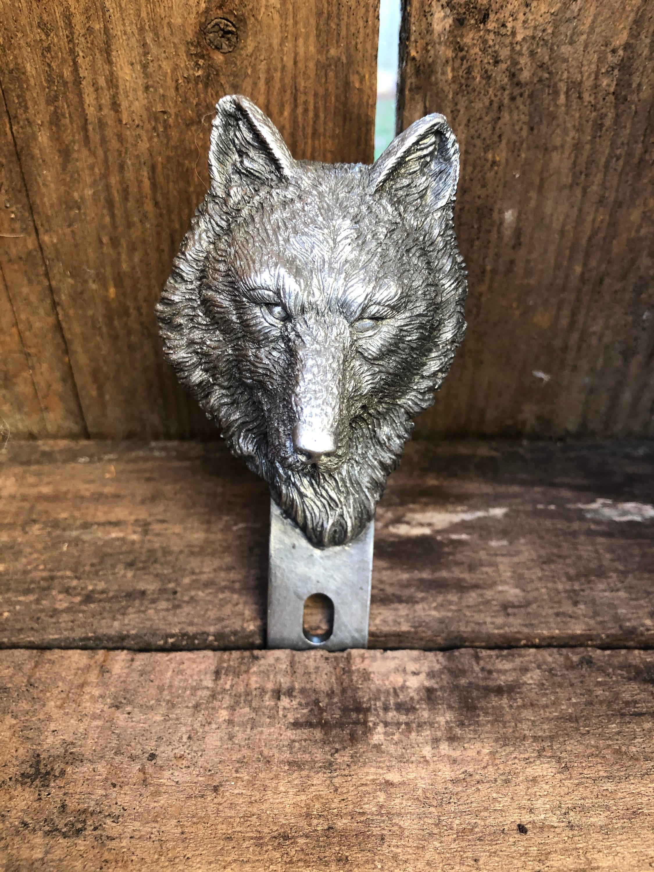Wolf License Plate Topper - Etsy