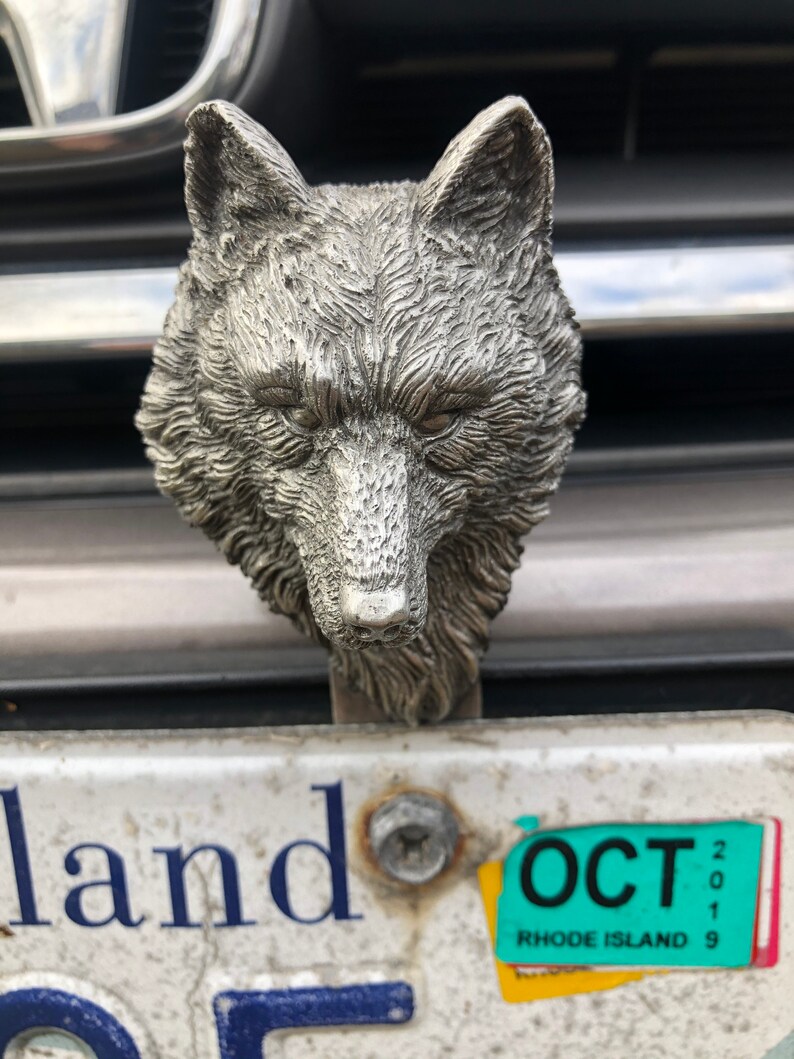 Wolf License Plate Topper - Etsy