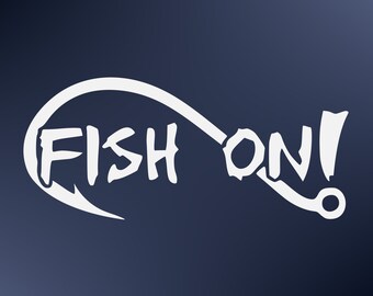 Skeletal Fish Die Cut Vinyl Decal for Car, Truck, Boat, Laptop, Window ...