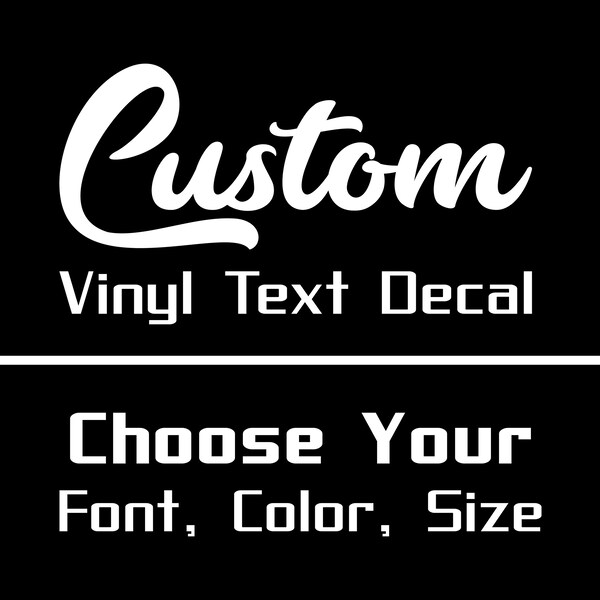 Lettering Decal - Etsy