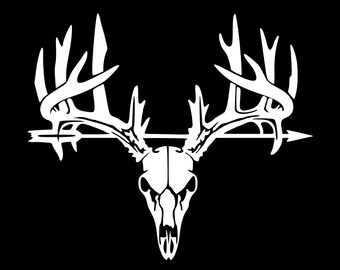 Hunting Headhunter Deer Skull Bow Arrow Car Truck Window Laptop Vinyl ...