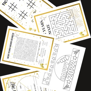 New Year 2022 Printable's | Activity Pack | New Year Games | New Year ...