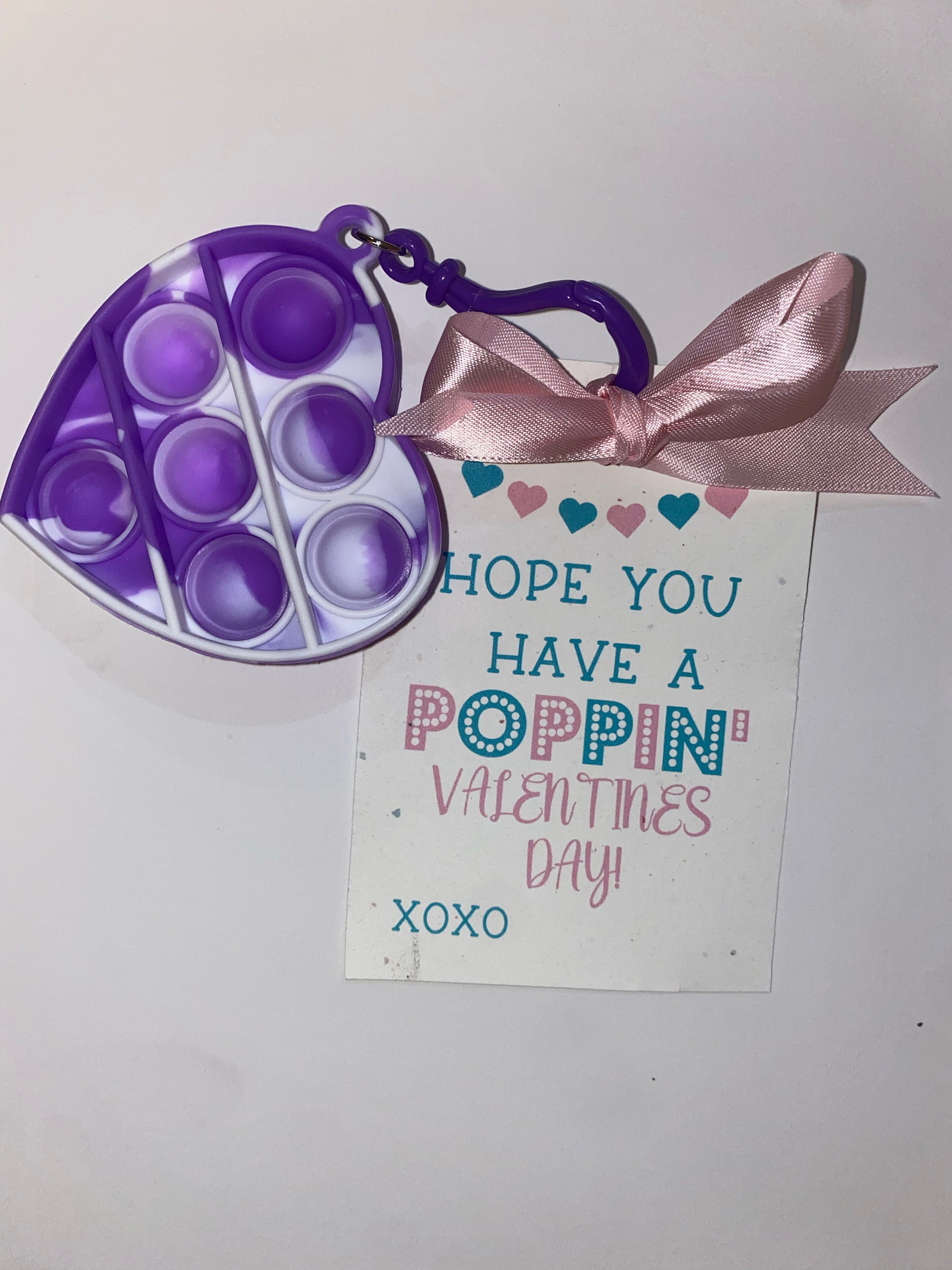 Fidget Pop It Valentine's Day Cards for Kids: Personalized Classroom ...