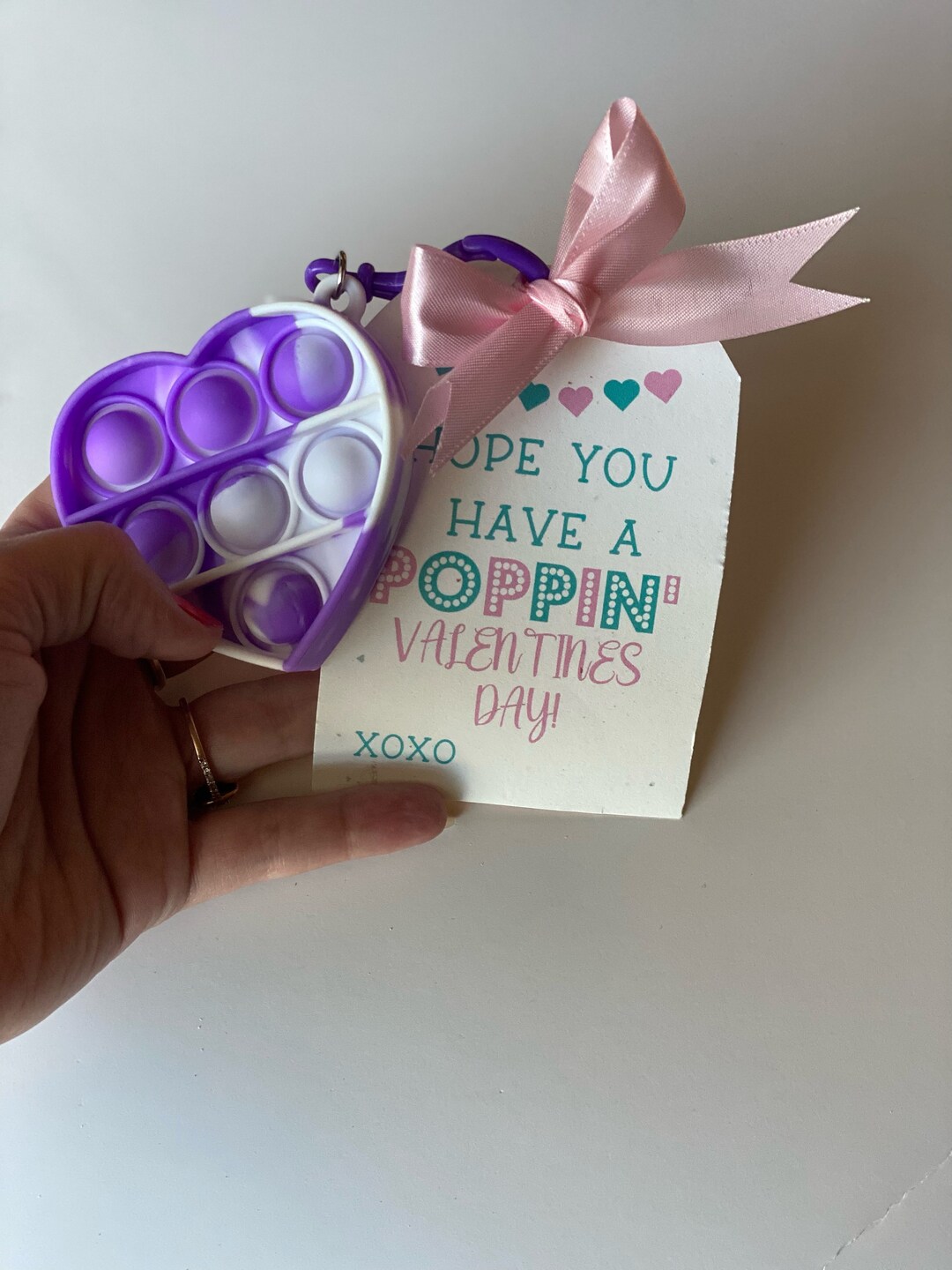 Fidget Pop It Valentine's Day Cards for Kids: Personalized Classroom ...