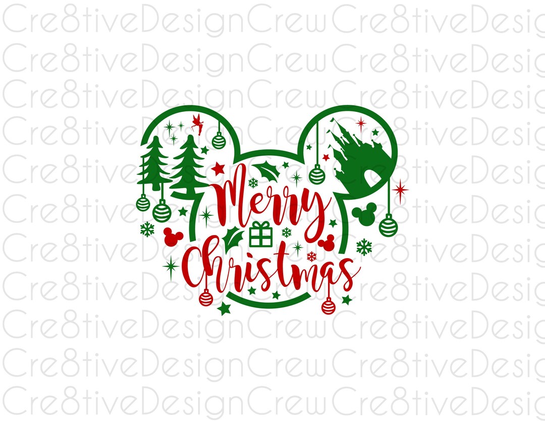 Mickey Christmas SVG, Mickey Holiday SVG, Ornaments, Snowflakes ...