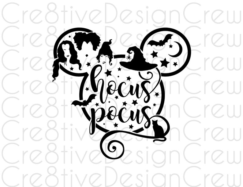 Hocus Pocus SVG Mickey SVG Halloween Svg Witches Cricut - Etsy