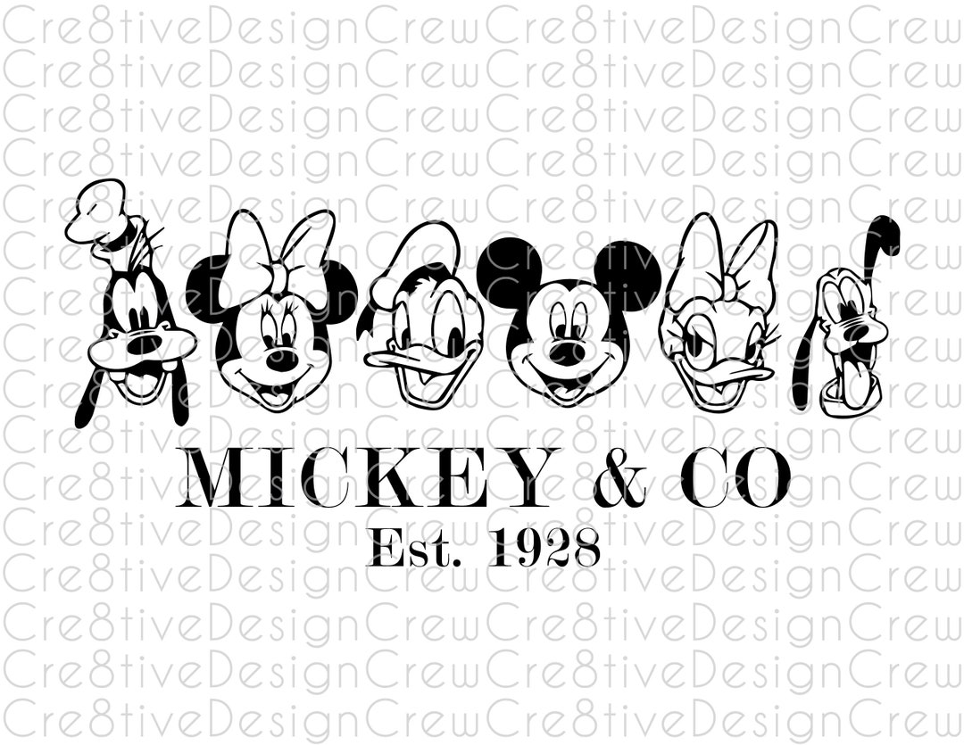 Mickey and Co SVG, Mouse SVG, Family Vacation SVG, Cut File, Digital ...