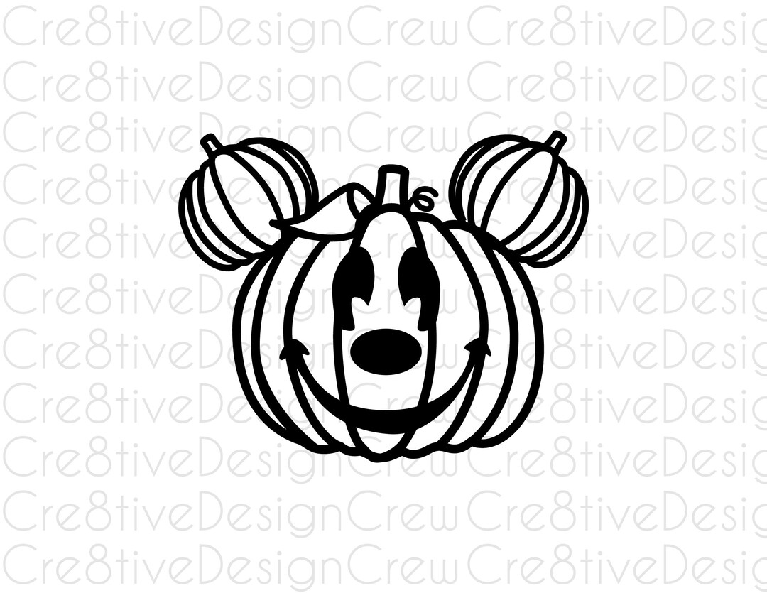 Mickey Halloween SVG Mickey Pumpkin SVG Fall Autumn - Etsy