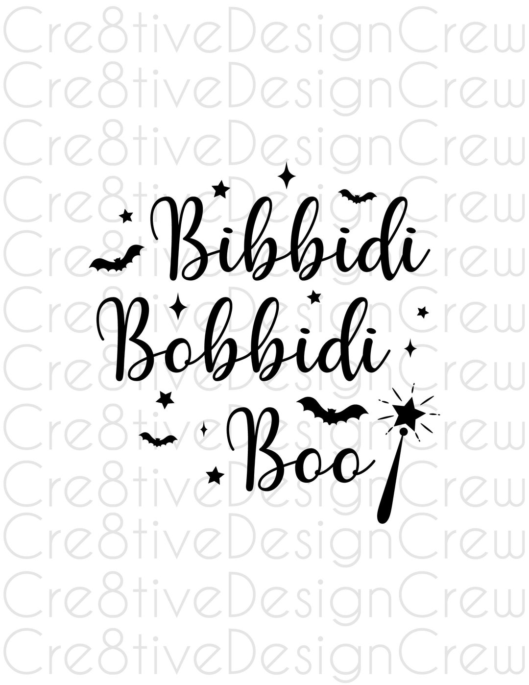 Bibbidi Bobbidi Boo SVG, Halloween SVG, Fairy Godmother, Stars, Cricut ...