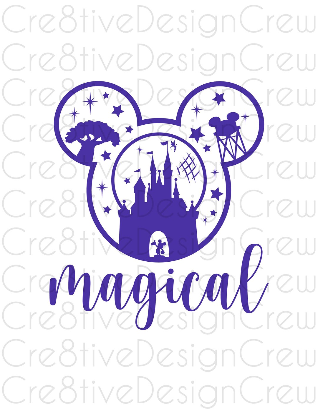 Mickey Magical SVG, Mickey Parks SVG, Cricut, Silhouette, Design File ...