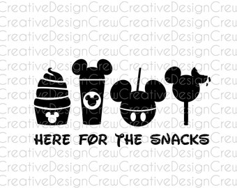 Here for the Snacks SVG - Etsy