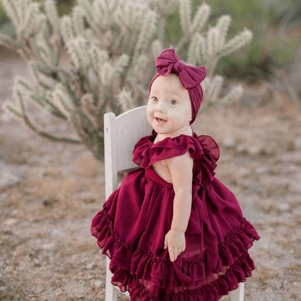 Ruffle Baby Dress - Etsy