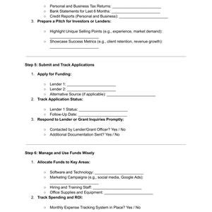 Business Bundle Checklist - Etsy