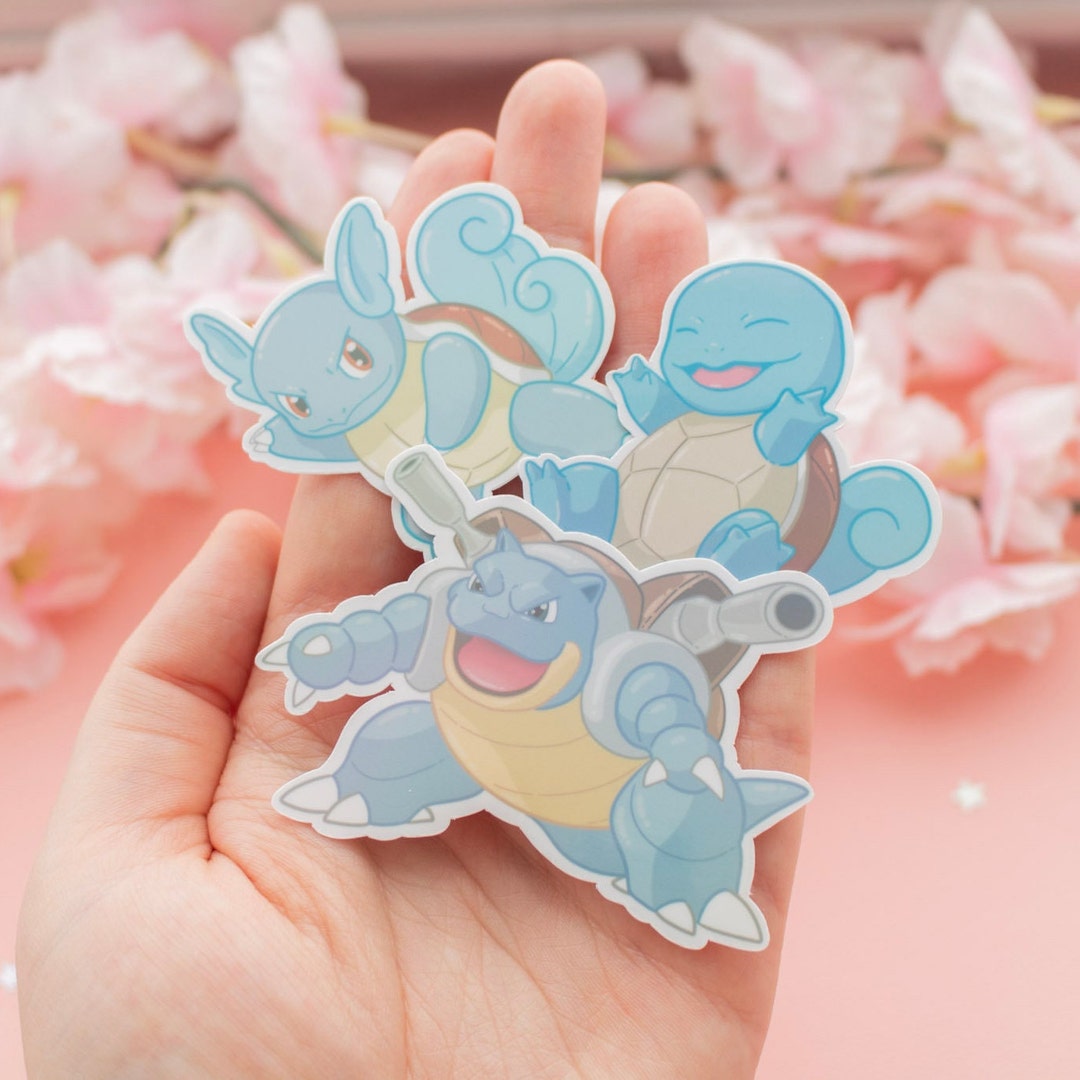 Pokemon Sticker Pack Blastoise Kind Vinyl Stickers - Etsy