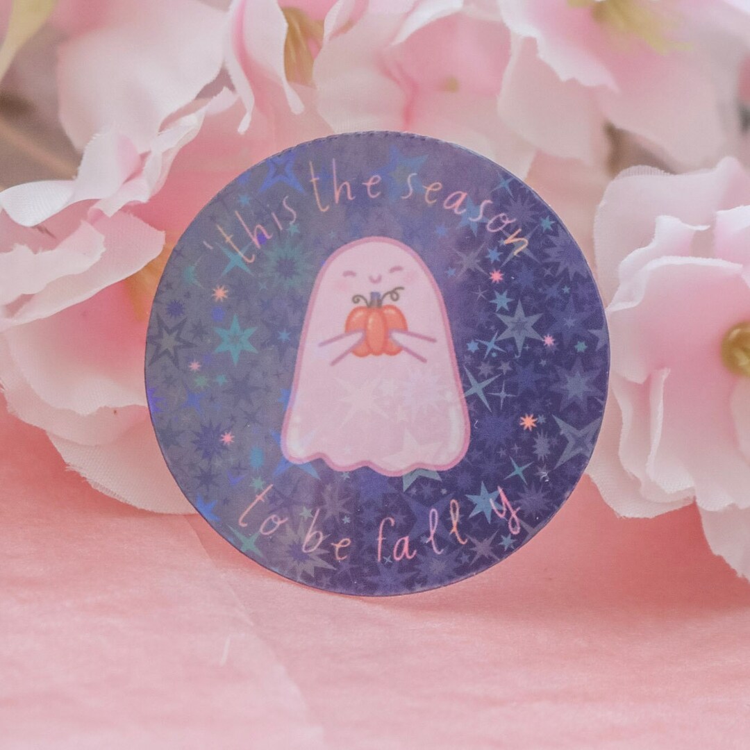Cute Ghost Stickers Halloween Art Autumn Kindle Stickers Spooky Season ...