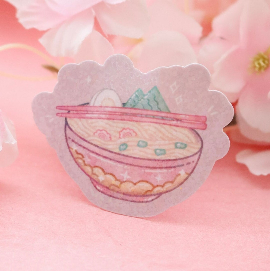 Ramen Bowl Stickers Cute Stickers Decals Holographic Stickers Kawaii ...