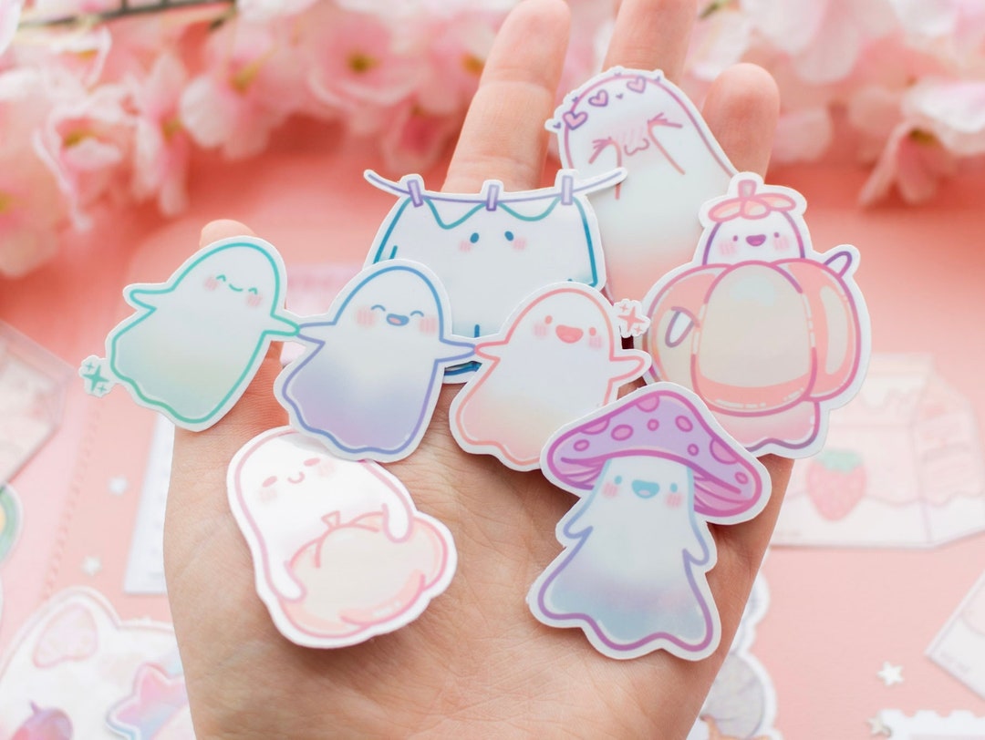 Ghost Sticker Pack | 6 Stickers | Spooky Cute | Decals | Vinyl Stickers ...