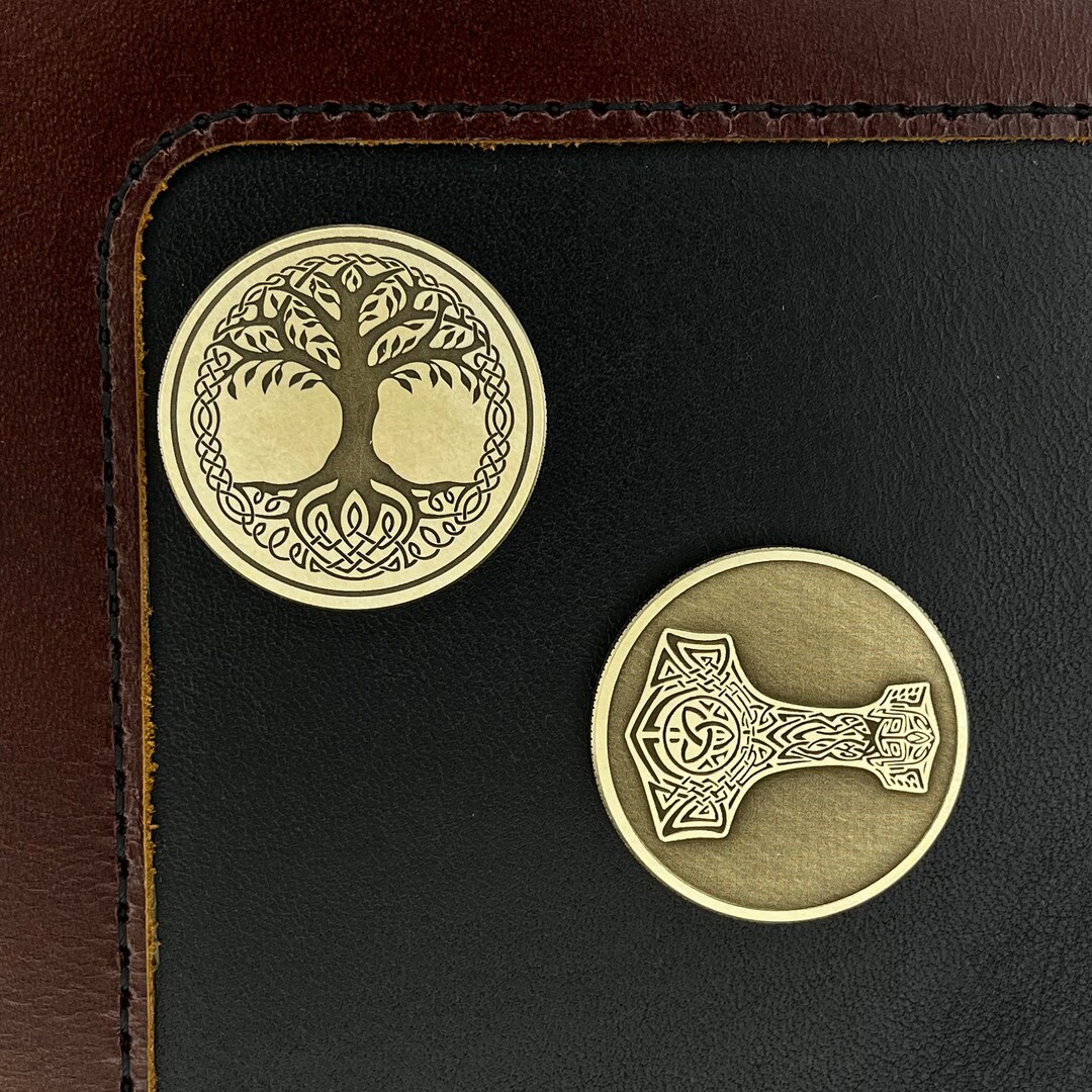Haptic Magnetic Coin Tree of Life / Mjolnir - Etsy