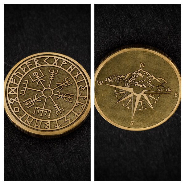Compass Coin - Etsy