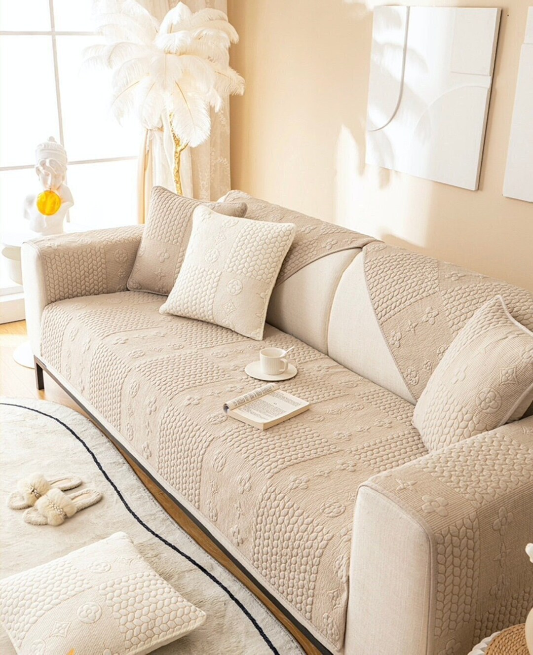 Embroidery Pattern Sofa Cushion, Seasonal Sofa Cushion, Anti-slip Sofa ...