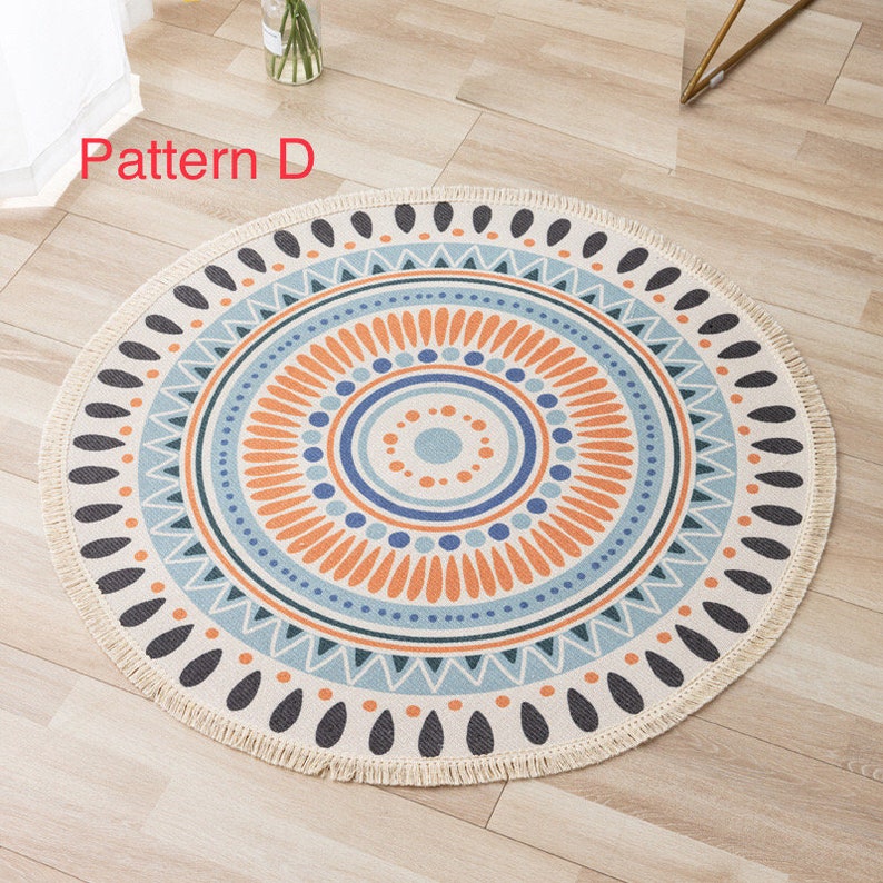 Round Floor Mats Floor Carpet Outdoor Carpet Anti-slip Mat | Etsy
