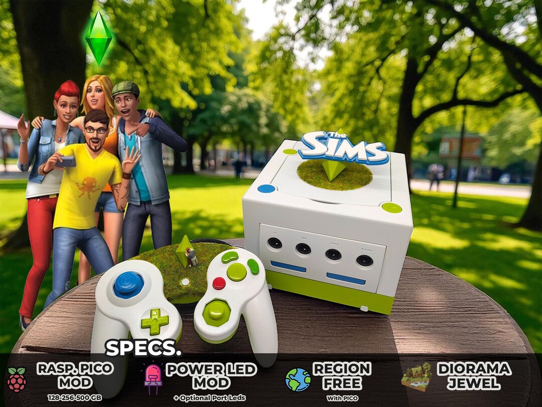 The Sims Edition Custom Gamecube Set [pico - Led - Diorama Modded] - Etsy