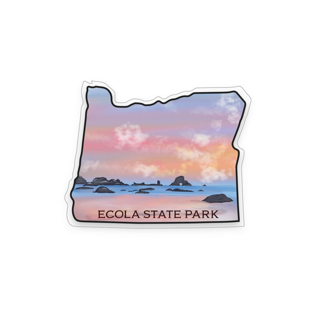 Ecola State Park Oregon - Waterproof + UV Protected Sticker - Etsy