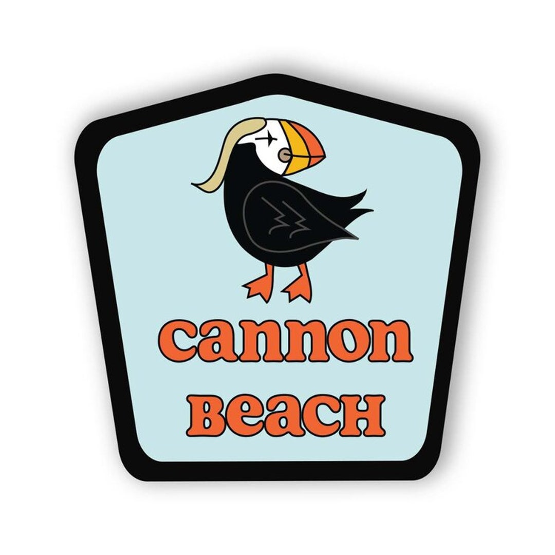 Cannon Beach Tufted Puffin Patch- Waterproof + UV Protected Sticker - Etsy